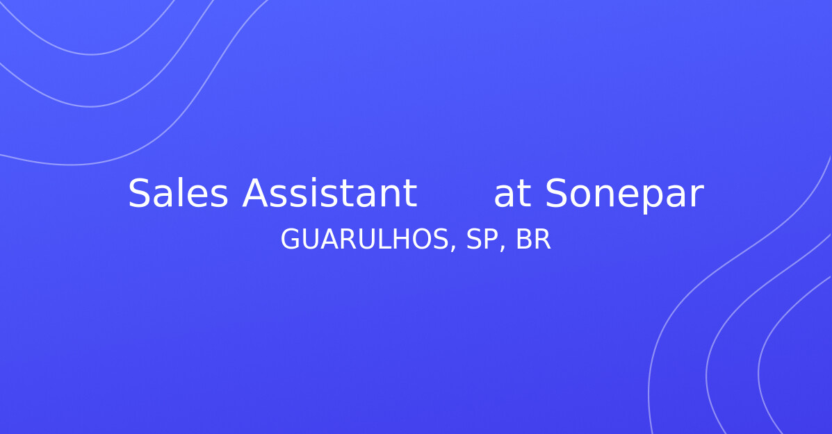 Sales Assistant at Sonepar - Semper Forward